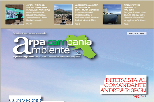 E' on line il nuovo numero del magazine "Arpa Campania Ambiente" - Gennaio 2024 - Arpac